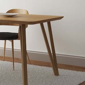4 X Box Wood Oak Legs - Heavy Duty Table Legs Oak Solid Wood Tapered ...
