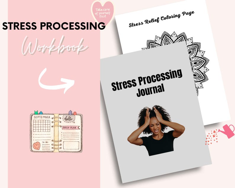 Printable Stress Processing Journal | Mental Health PDF | Anxiety Worry ...