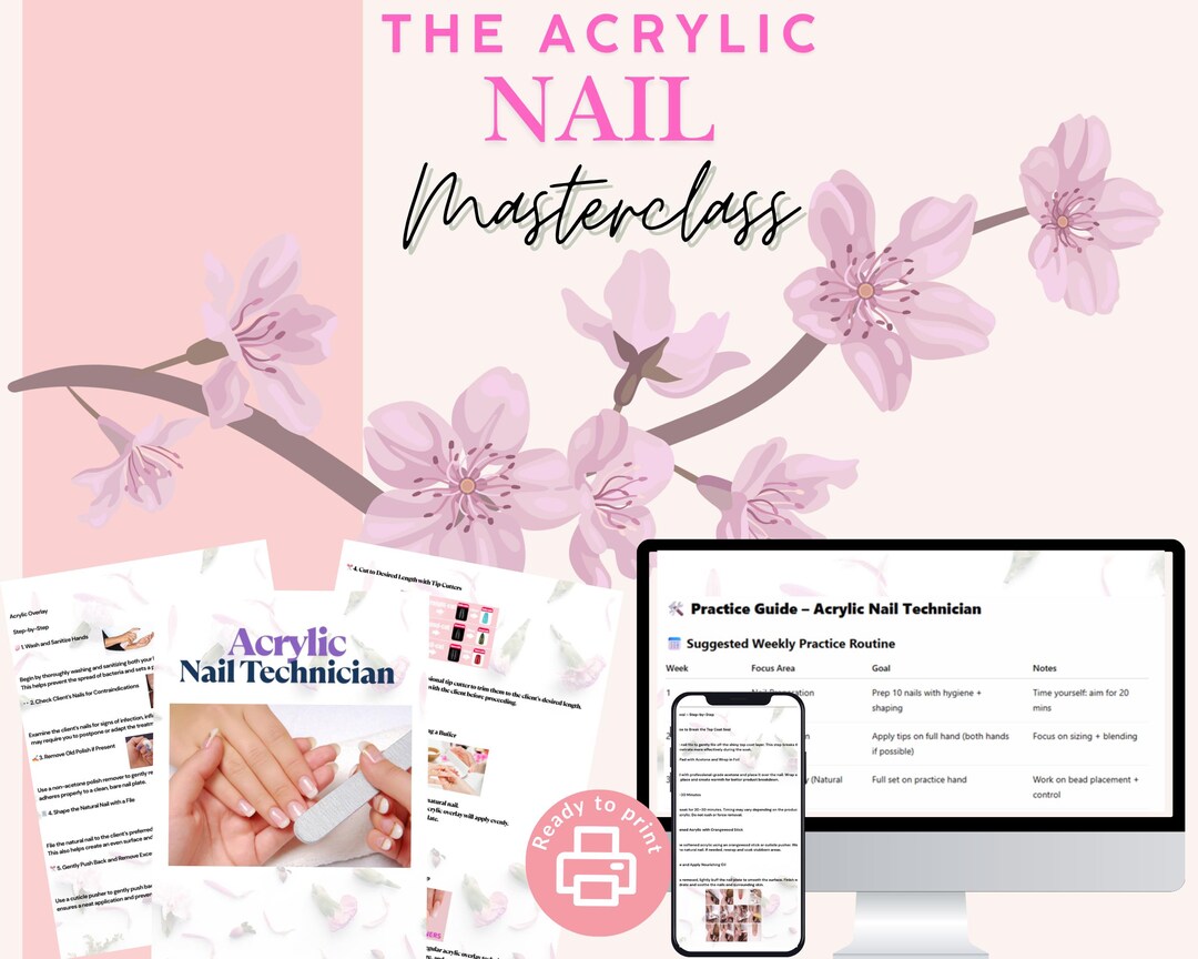 Acrylic Nail Technician Course | Learn Nail Art, Tips & Overlays | Step ...
