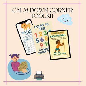 Calm Down Corner Toolkit for Kids – Printable Emotions & Coping Bundle ...