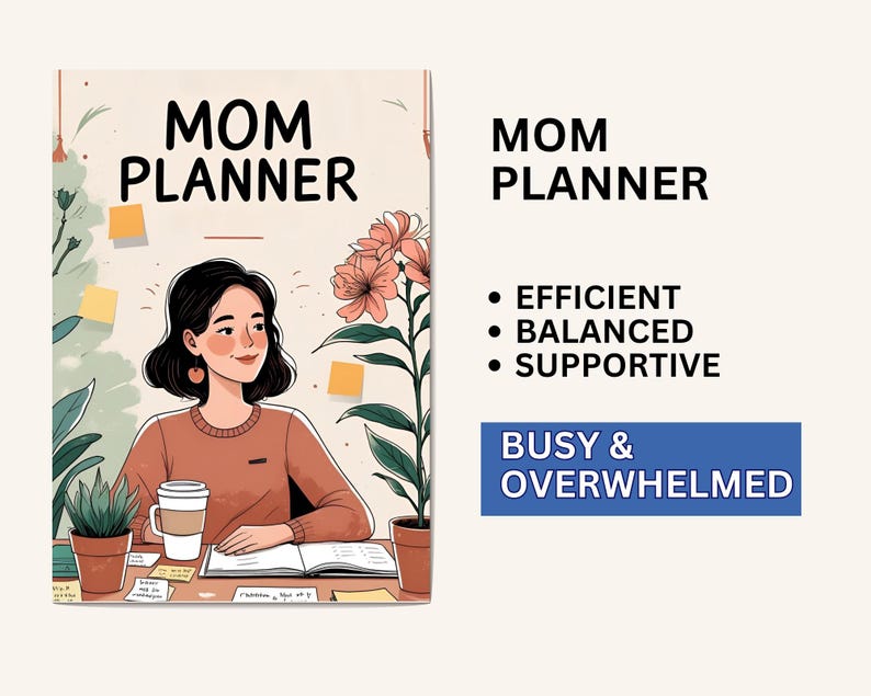 Mom Planner PDF | Family Schedule, Meal Planning, Self Care (digital ...