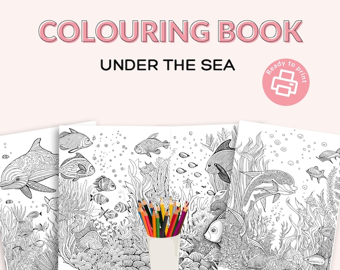 Under the Sea Colouring Book PRINTABLE - Etsy Canada