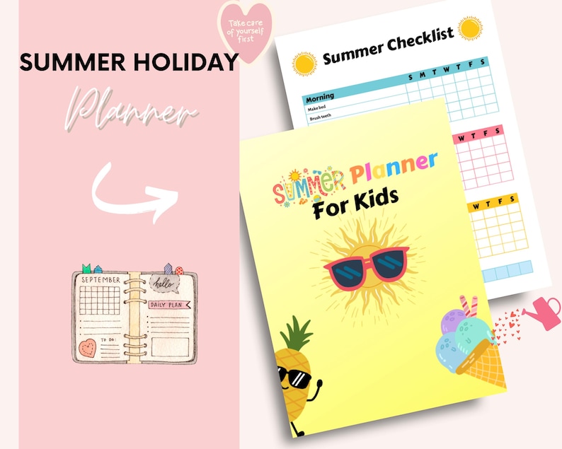 Printable Summer Planner for Kids | Daily Activities, Chores, Reading ...
