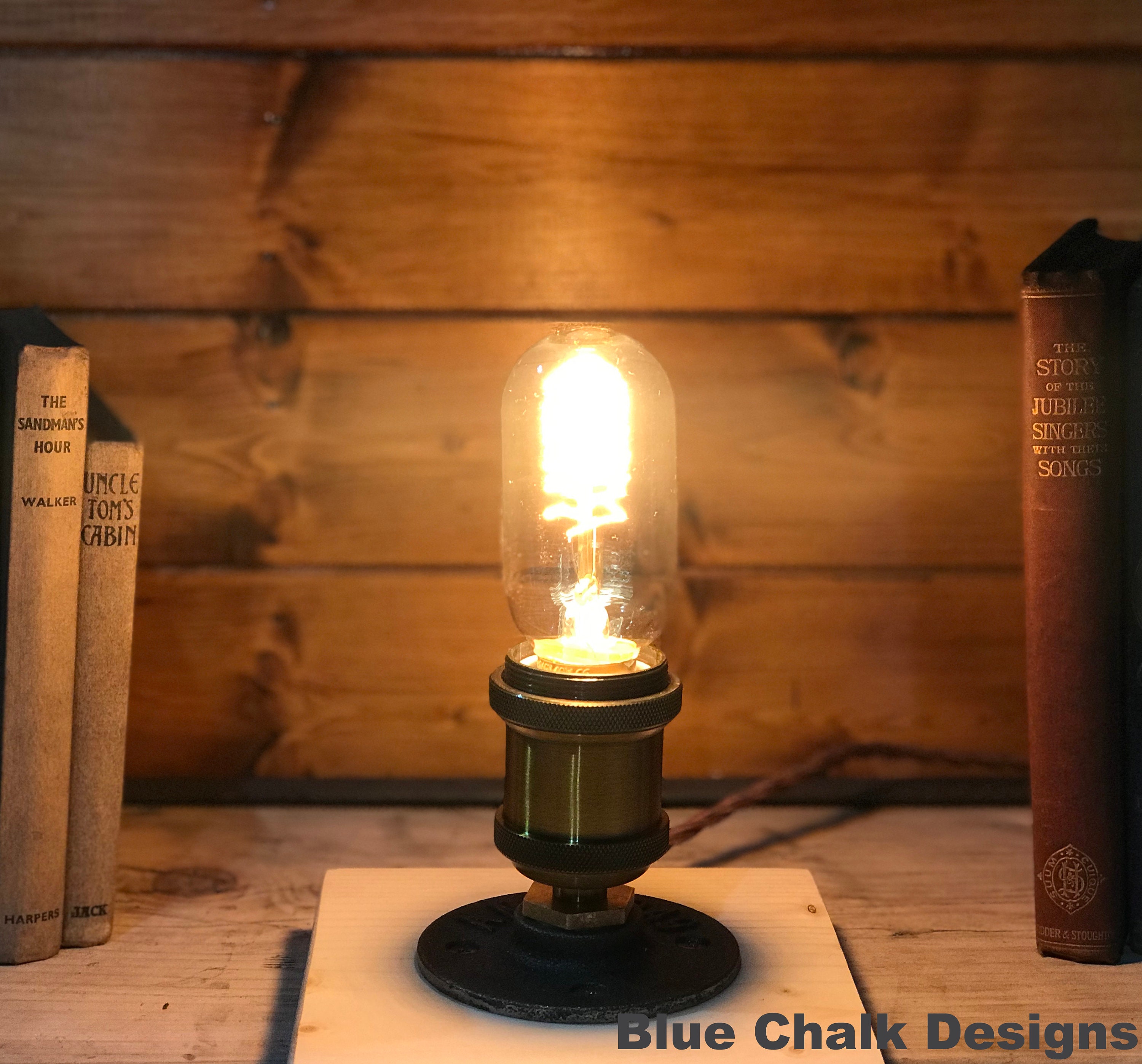 Clean Simple Table Lamp Choice of Colours Finishes and Bulb | Etsy UK