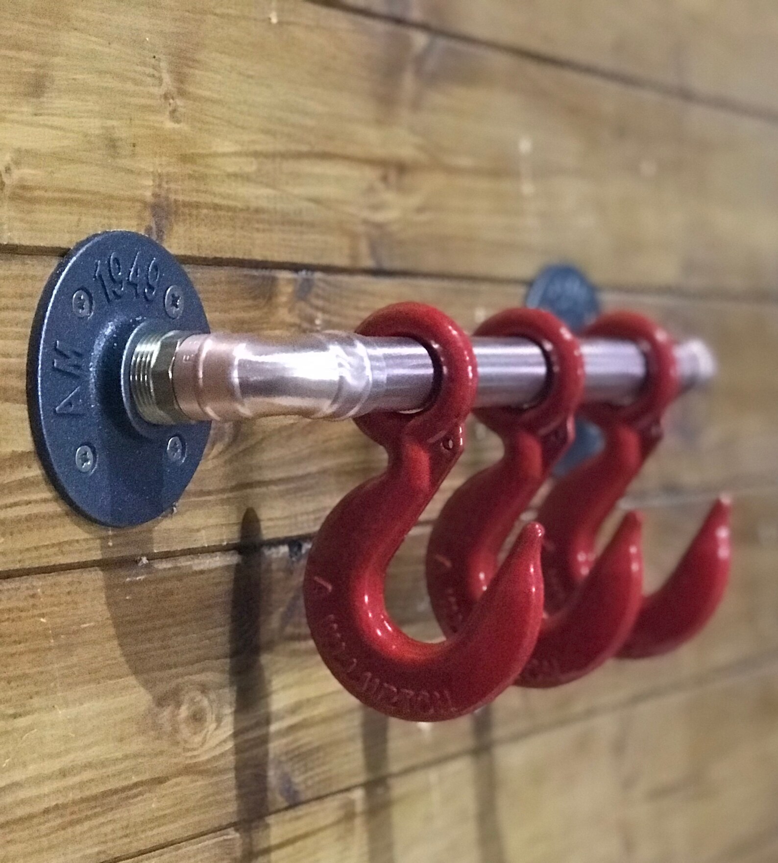 Urban Industrial Coat Hook Multiple Sizes 123 or 4 Hooks - Etsy UK