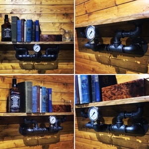 Urban Industrial Steampunk Shelf, Rustic, Metal, Home Accessories ...