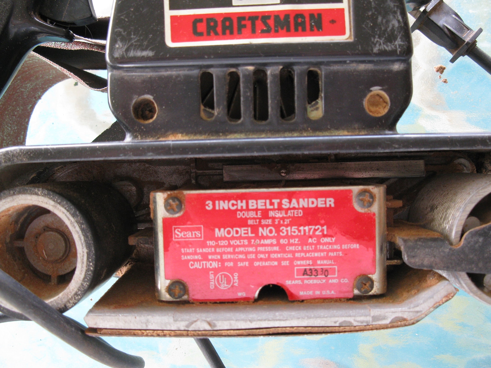 Craftsman 3 Belt Sander 1980's vintage mode | Etsy