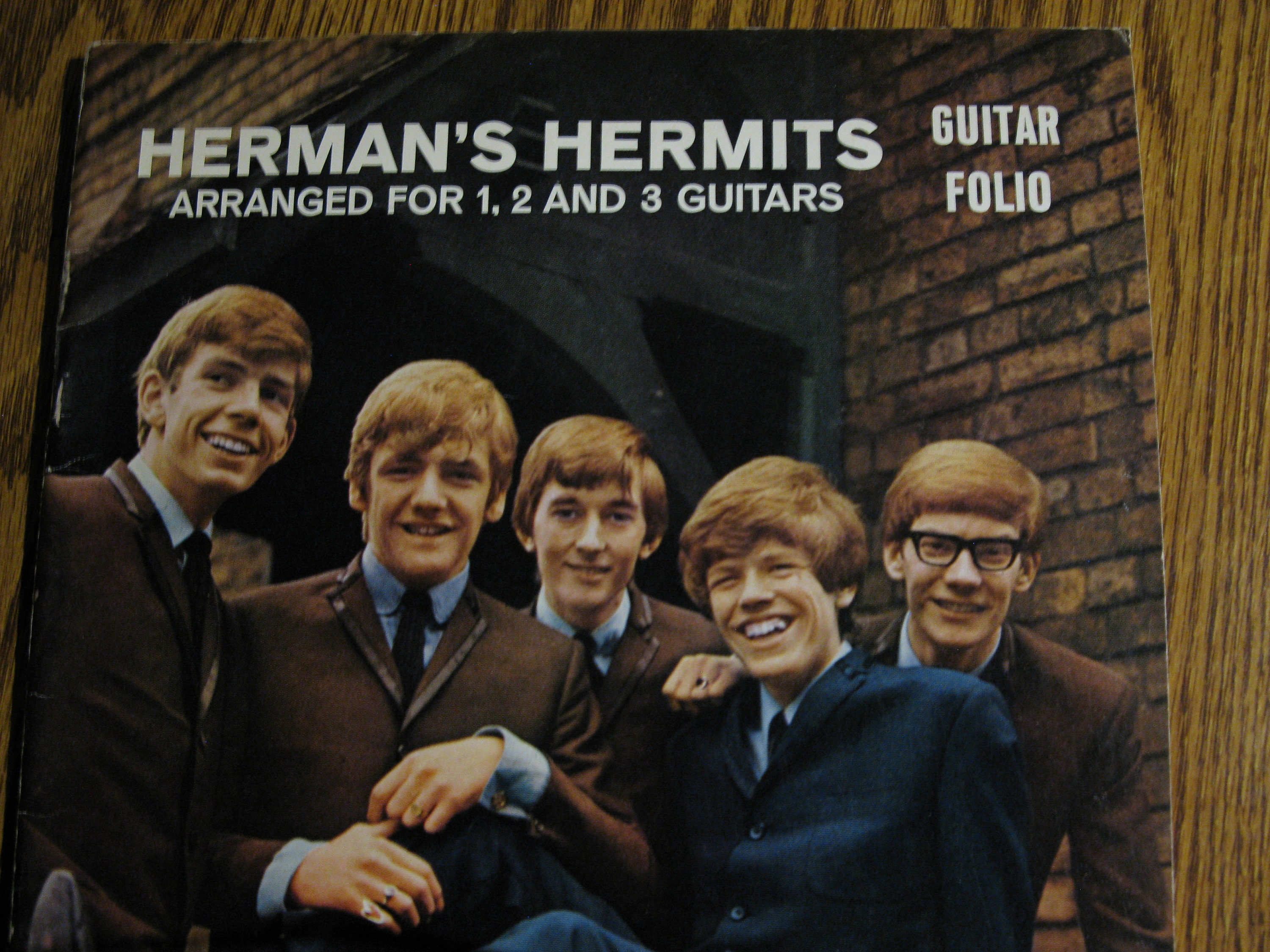Vintage Herman's Hermits Guitar Folio Music 'arranged for 1,2 and 3 ...