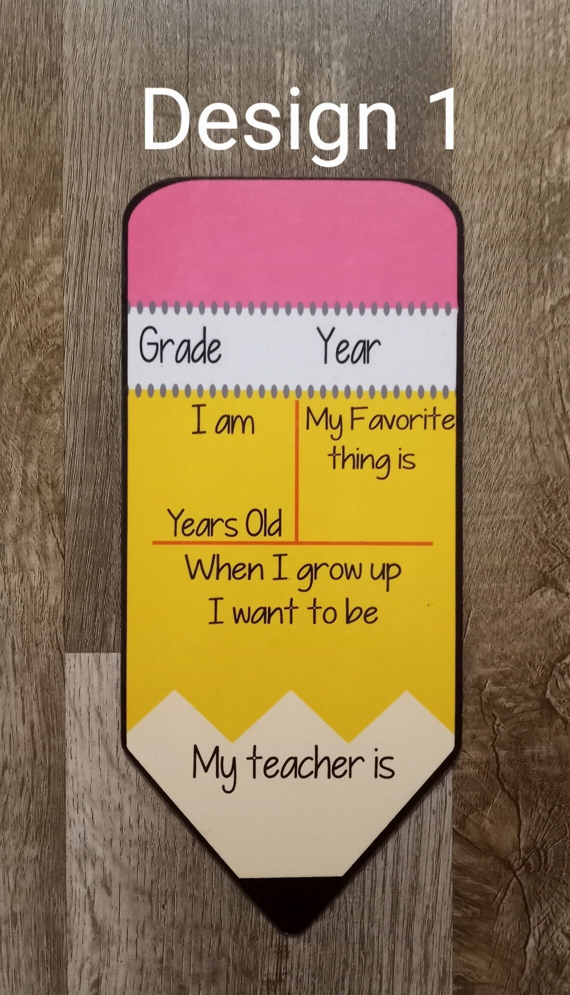 First Day of School Pencil Sign: Dry Erase MDF Board - Etsy