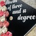 Mom of Three and A Degree | Graduation Cap Decor | Graduation Cap ...