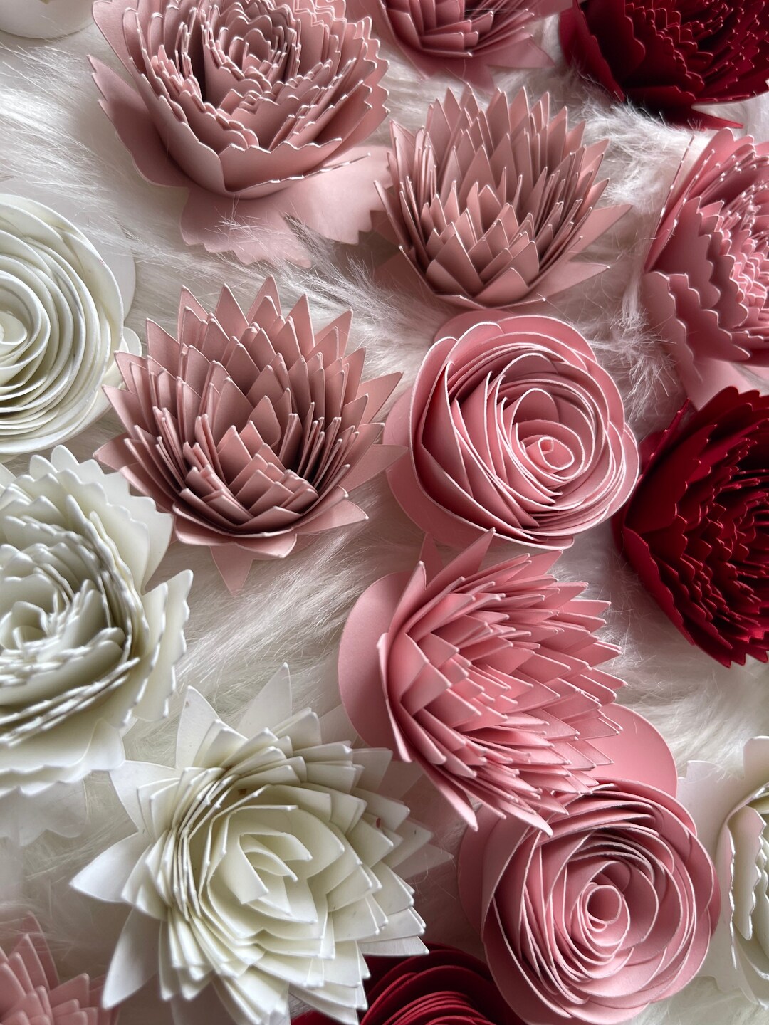 30 Pcs Graduation Cap Topper Flowers Rolled and Flat Flowers for Grad ...