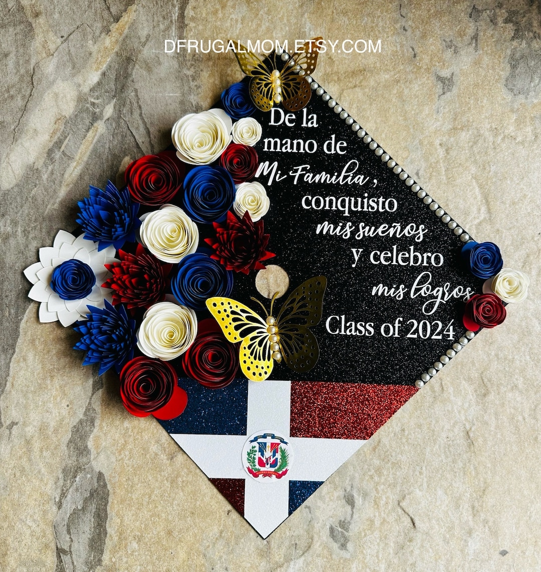 Graduation Cap Decor | Graduation Cap Topper | Dominican Republic | Cap ...