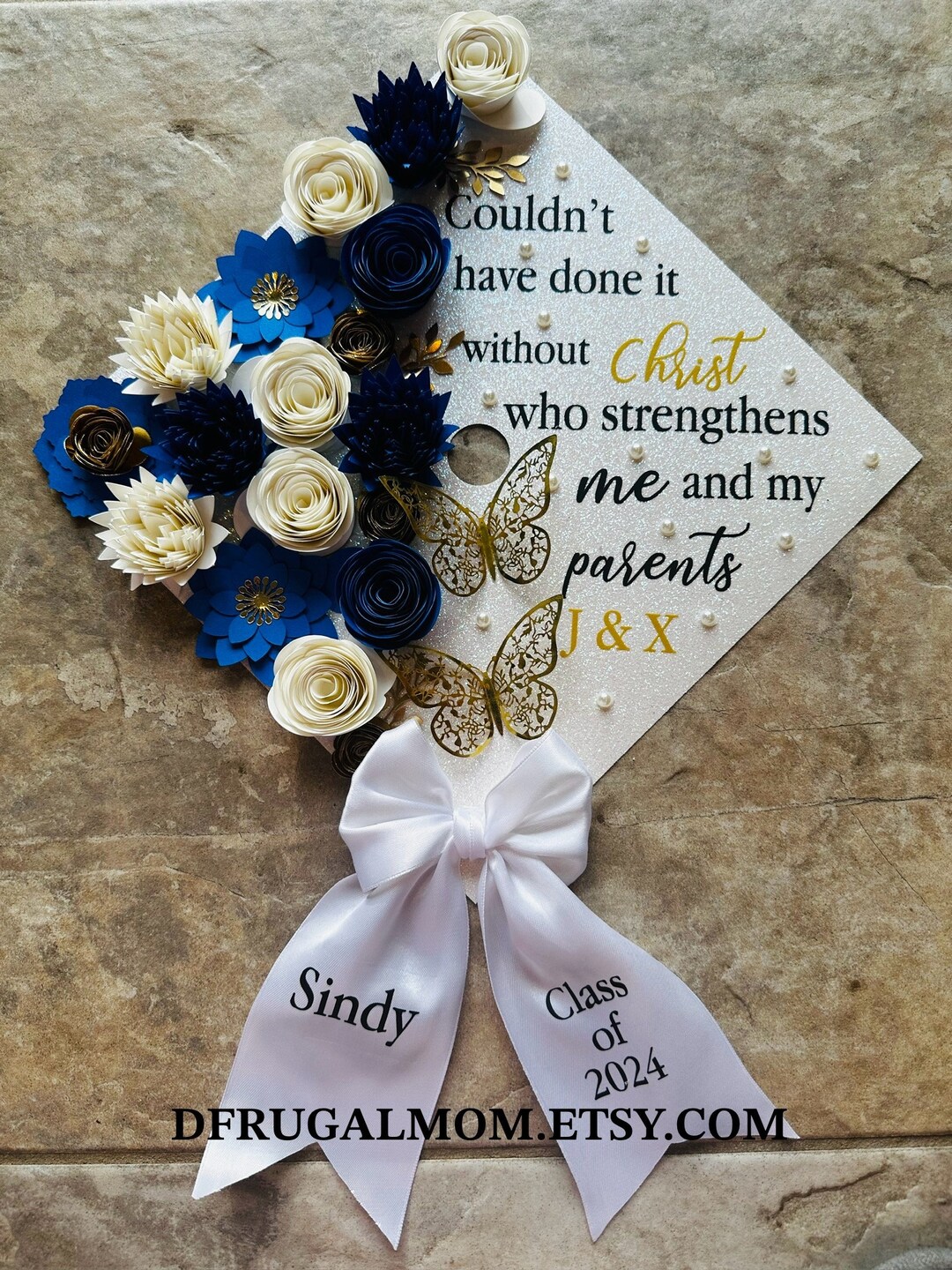 Graduation Cap Topper | Graduation Cap Decor | Class 2024 | Cap Topper ...