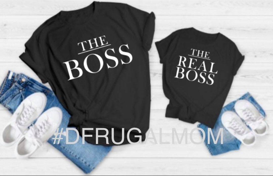 The Boss the Real Boss Shirt, Father and Son Matching Shirts, Daddy and ...