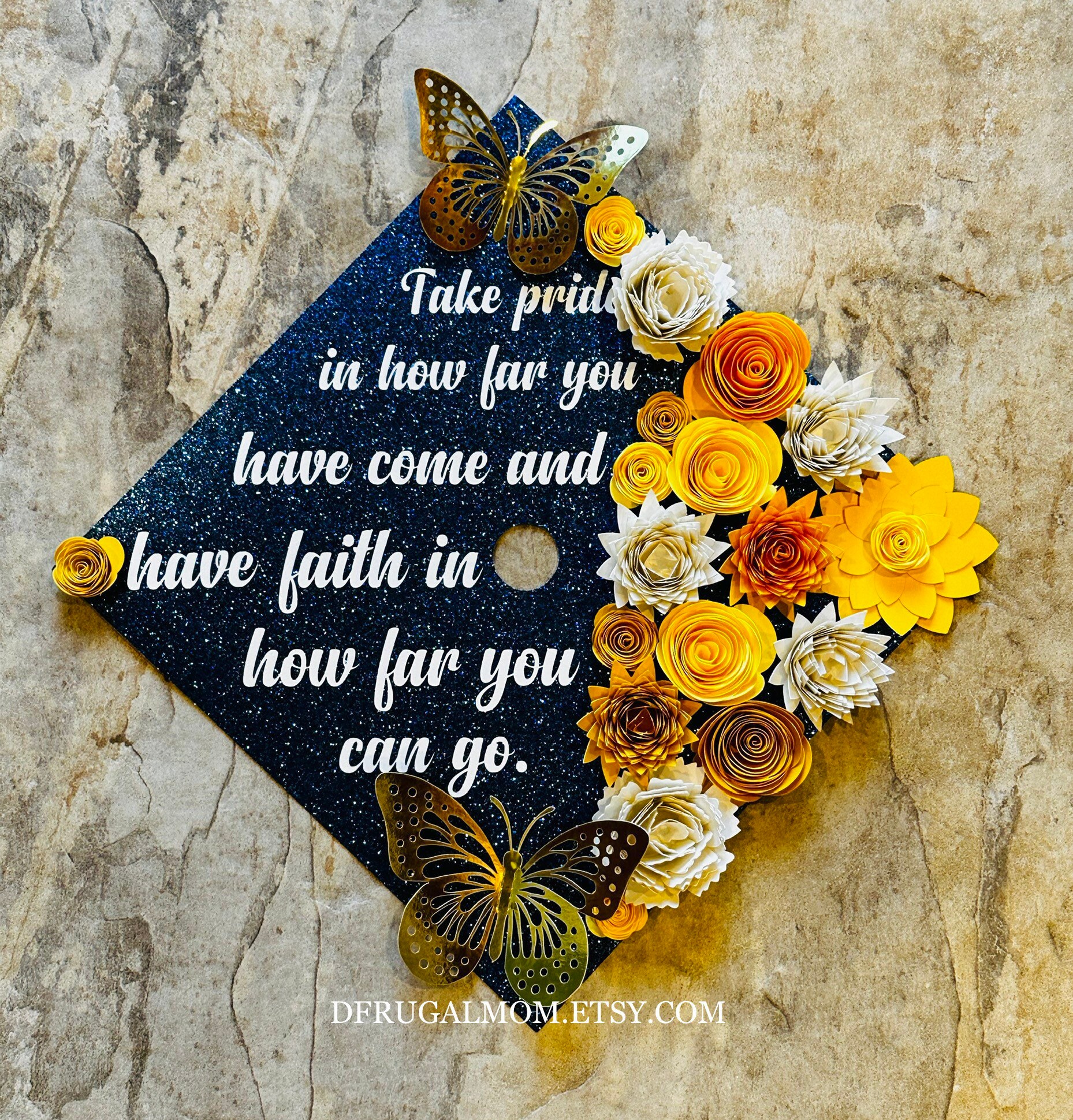 Graduation Cap Topper, Take Pride in How Far You Have Come, Graduation ...