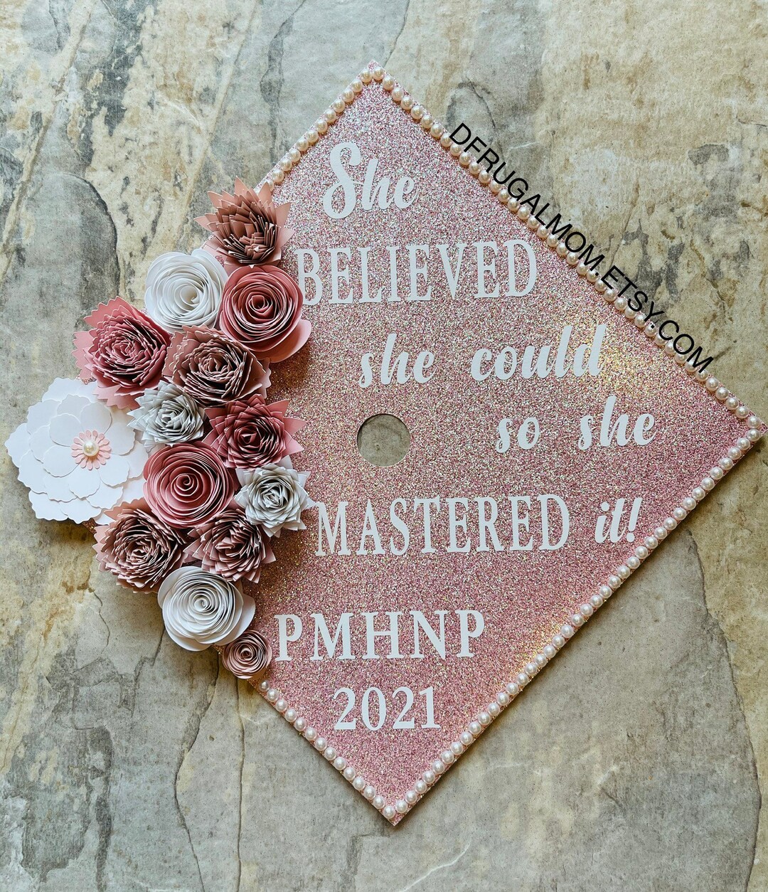 She Believed She Could so She Mastered It | Graduation Cap Topper ...