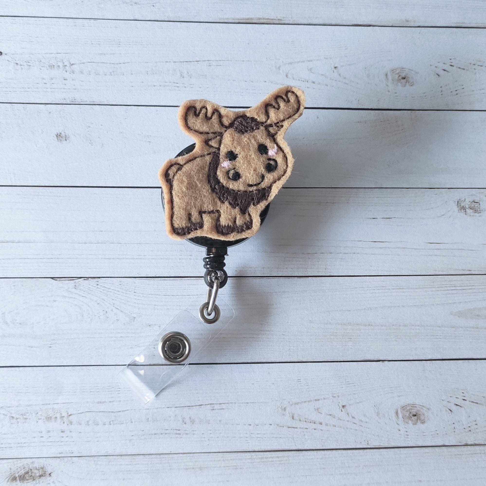 Moose Badge Reel Cute Badge Reel Pediatric Nurse Badge Reel | Etsy