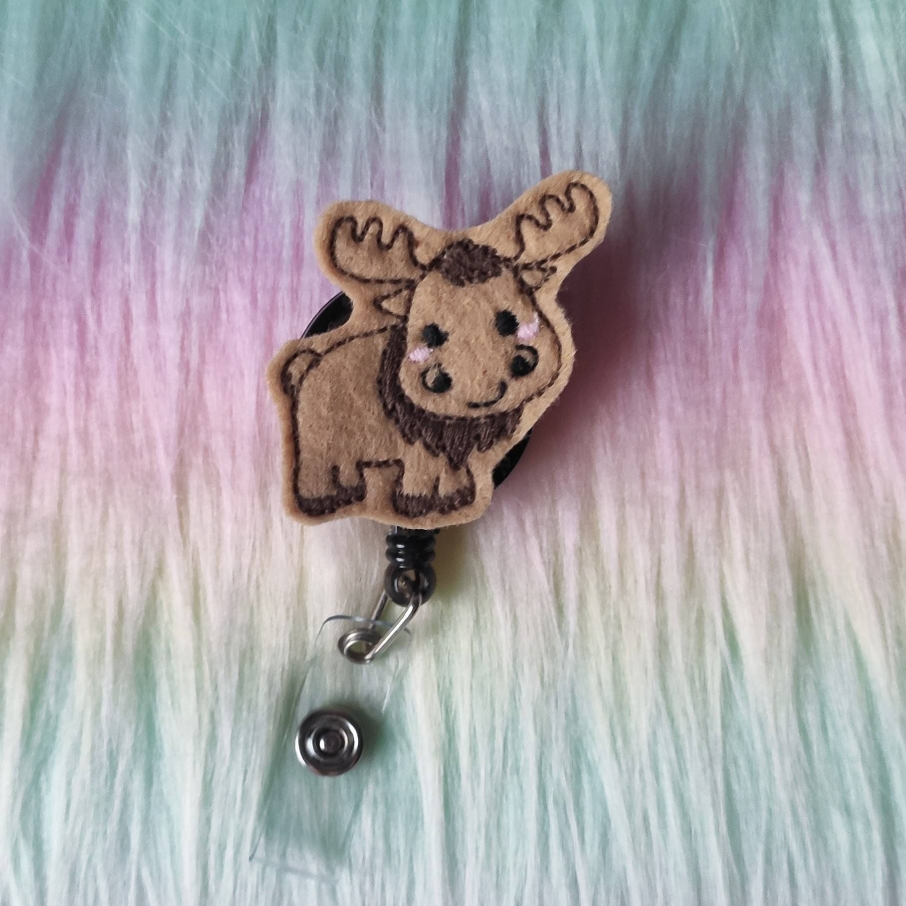 Moose Badge Reel Cute Badge Reel Pediatric Nurse Badge Reel | Etsy
