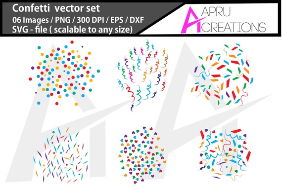 Confetti Svg - Etsy