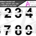 Split Numbers Svg / Split Numbers Silhouette - Etsy