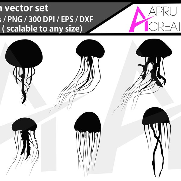 Qualle icon svg - Etsy.de