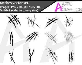 Scratches SVG Files/ Scratche Svg/ Jurassic Park SVG/ Cat Svg/ Eps ...