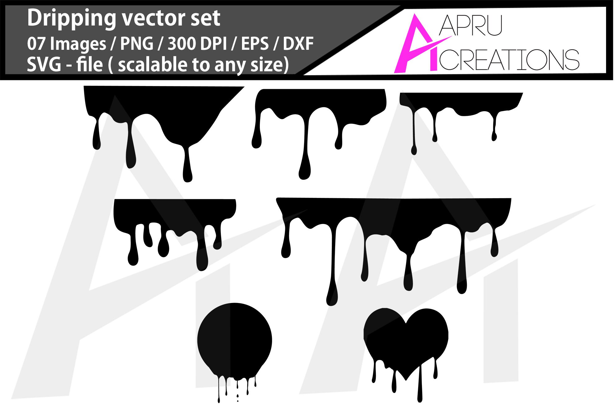 Dripping Svg/ Dripping Silhouette - Etsy