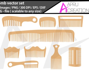 Dxf Hair Beard Vector Comb for Laser Cnc Cutting Machine Man - Etsy