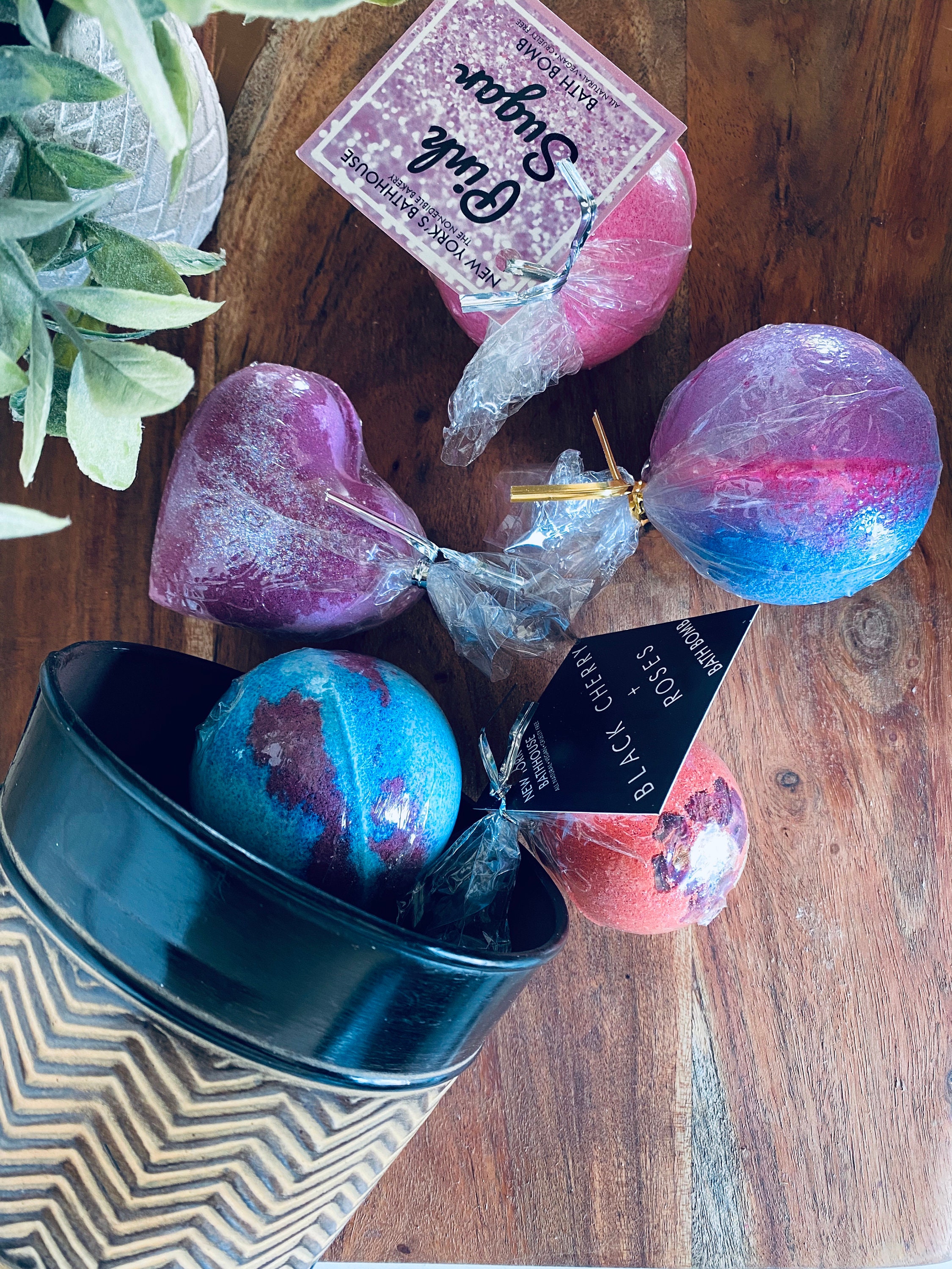 Bath Bomb Gift Set Skin Care 5 Large Stocking Stuffer Handmade - Etsy