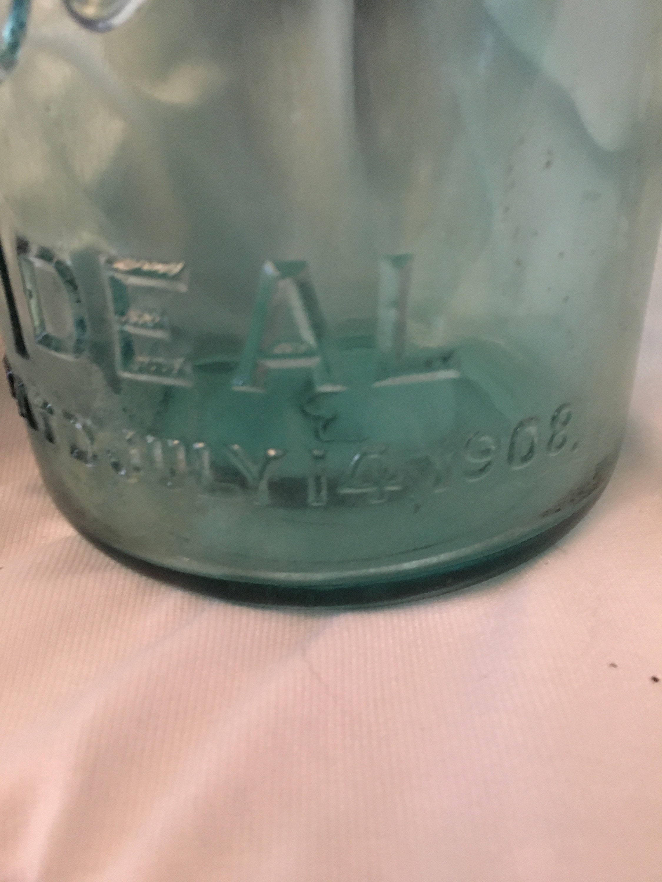 Antique Ball Jar 3 IDEAL No Lid Blue Canning Jar | Etsy