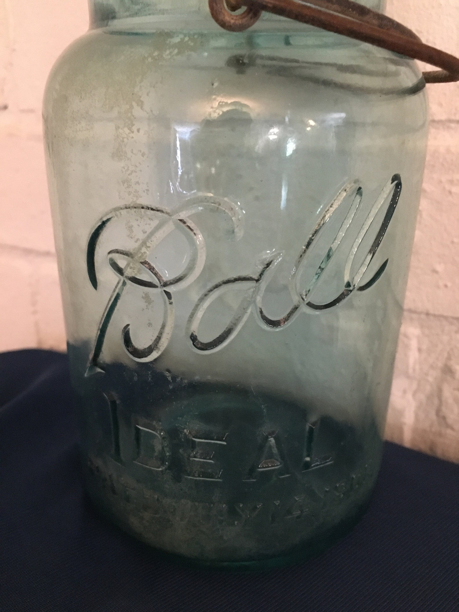 Antique Ball Jar 3 IDEAL No Lid Blue Canning Jar - Etsy