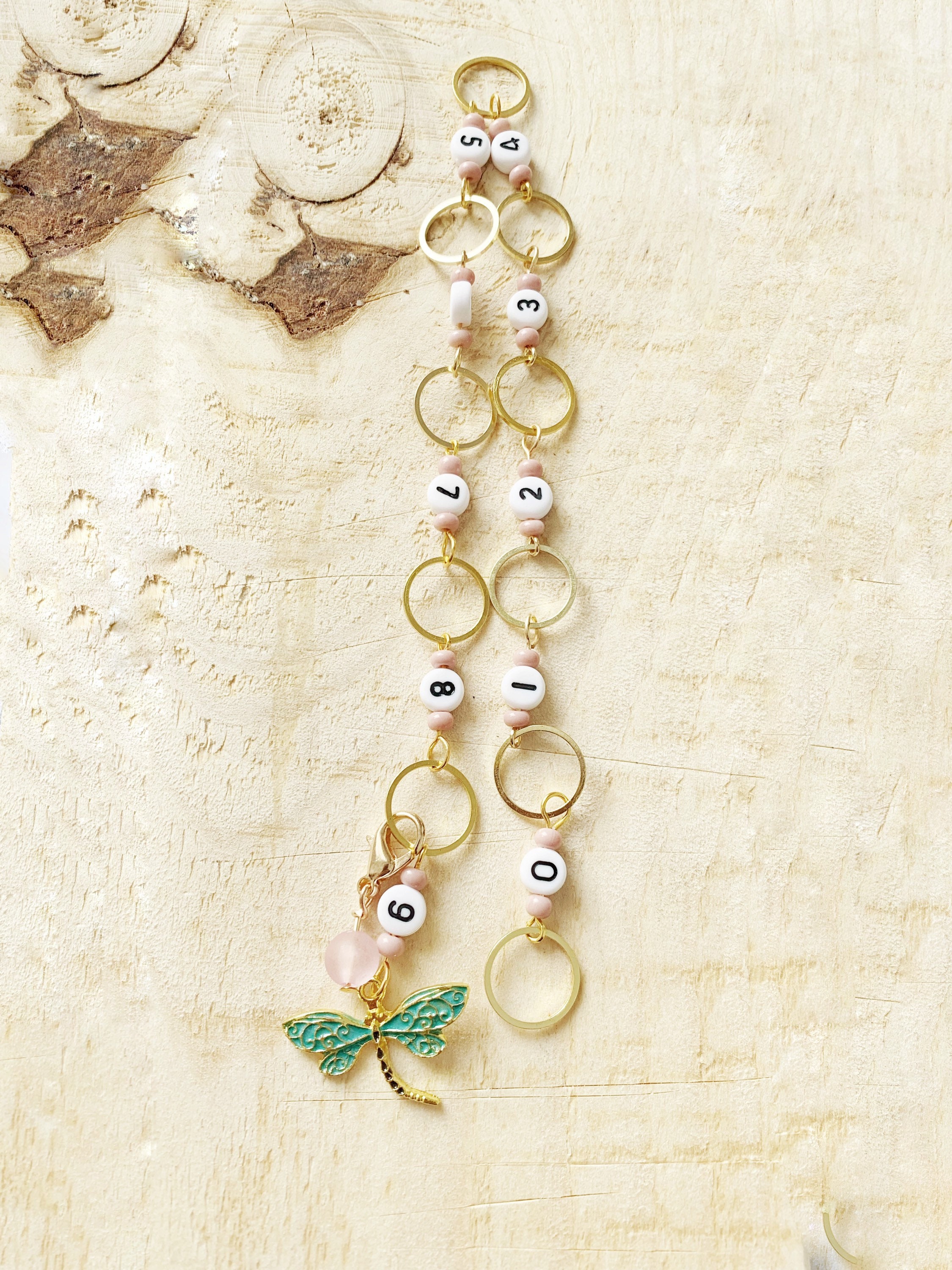 Dragonfly Knitting Row Counter Chain Row Counter for | Etsy