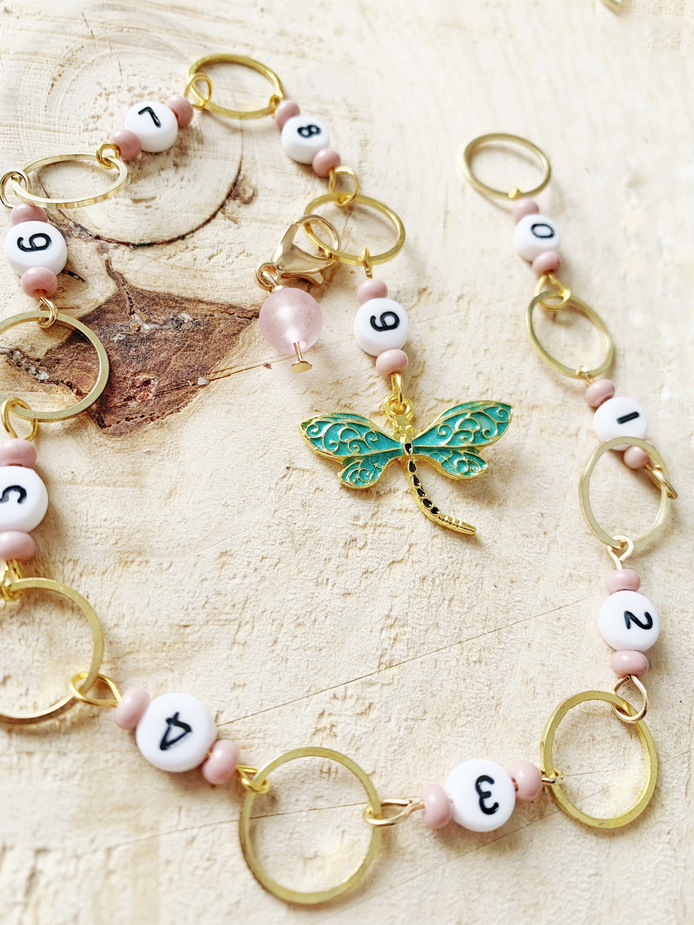 Dragonfly Knitting Row Counter Chain Row Counter for | Etsy