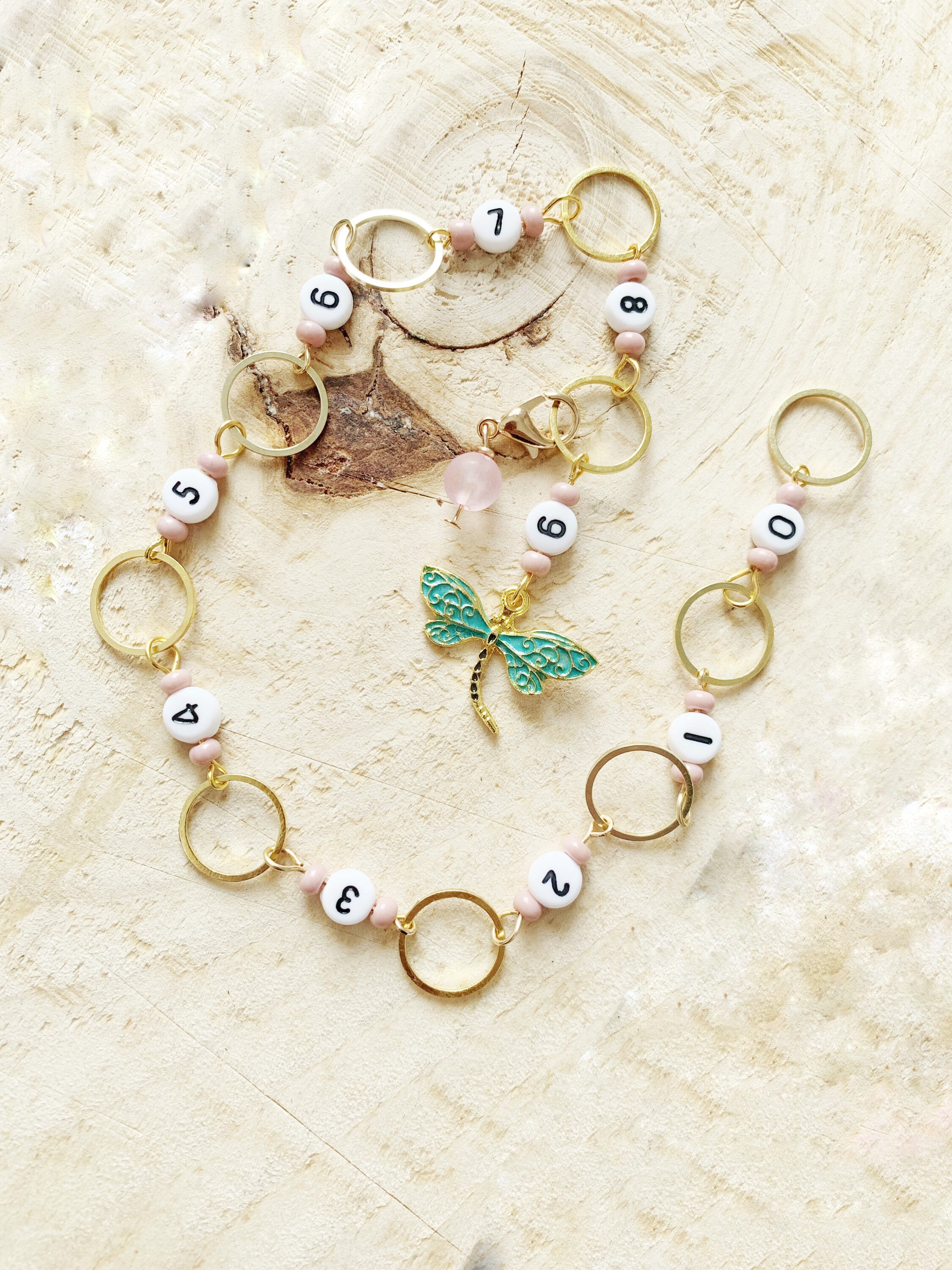 Dragonfly Knitting Row Counter Chain Row Counter for | Etsy