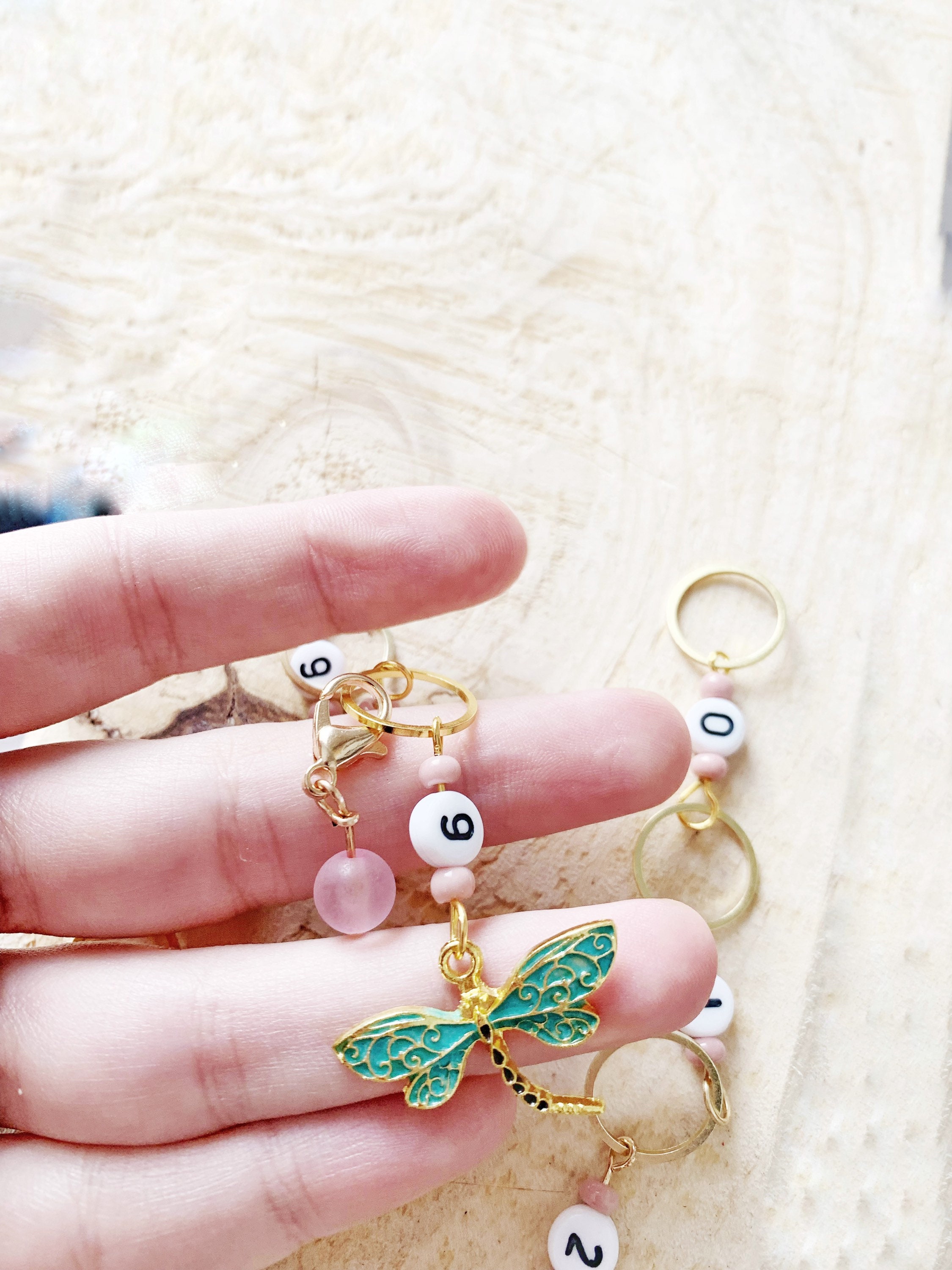 Dragonfly Knitting Row Counter Chain Row Counter for | Etsy