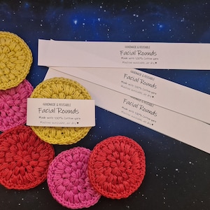 PRINTABLE -digital File - Labels for Handmade Facial Rounds - Etsy