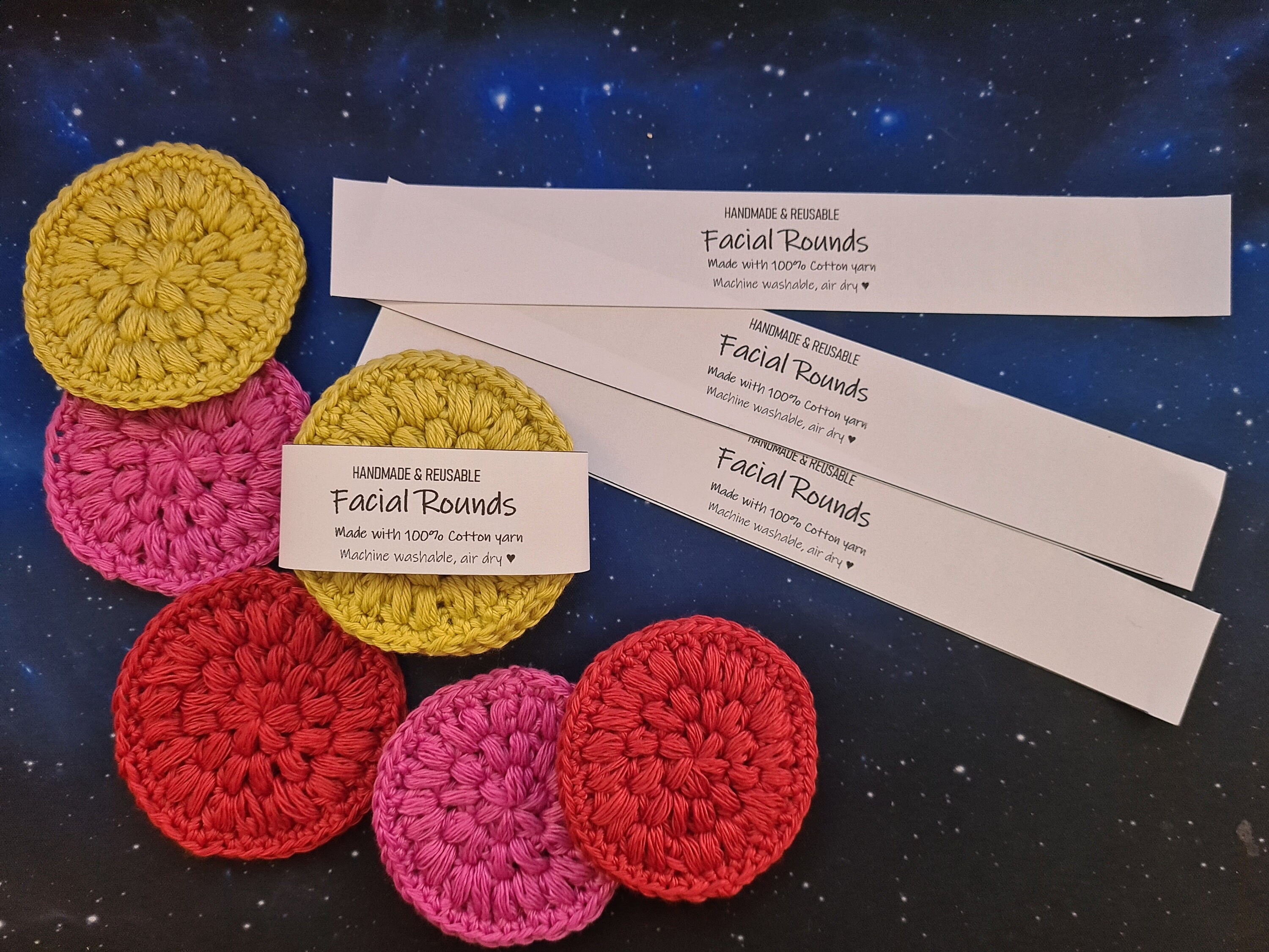 PRINTABLE -digital File - Labels for Handmade Facial Rounds - Etsy