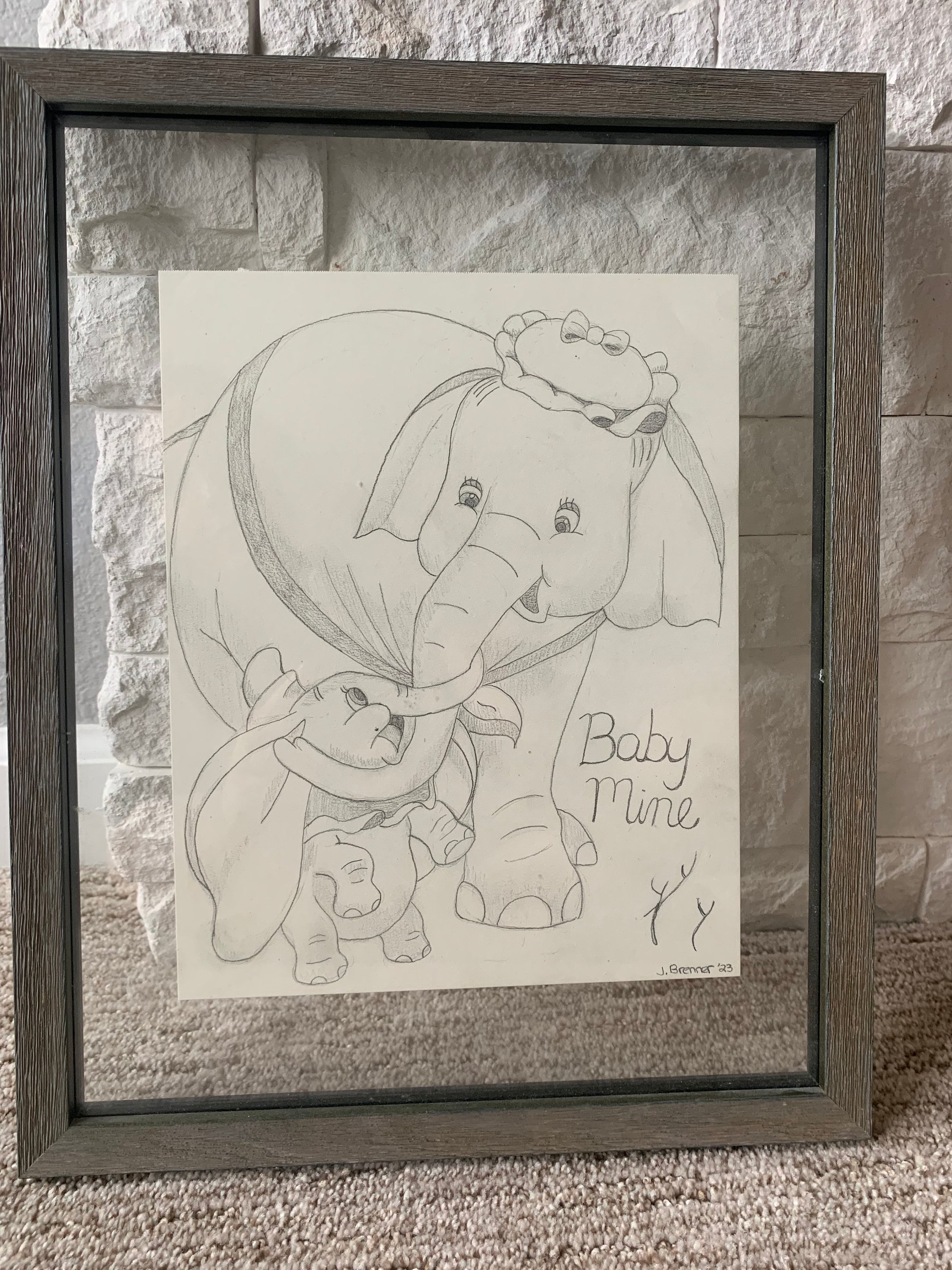 Dumbo Drawing In Pencil