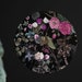 Dark Floral Circle Wall Sticker, Self Adhesive Wall Decal, Circle Decal ...