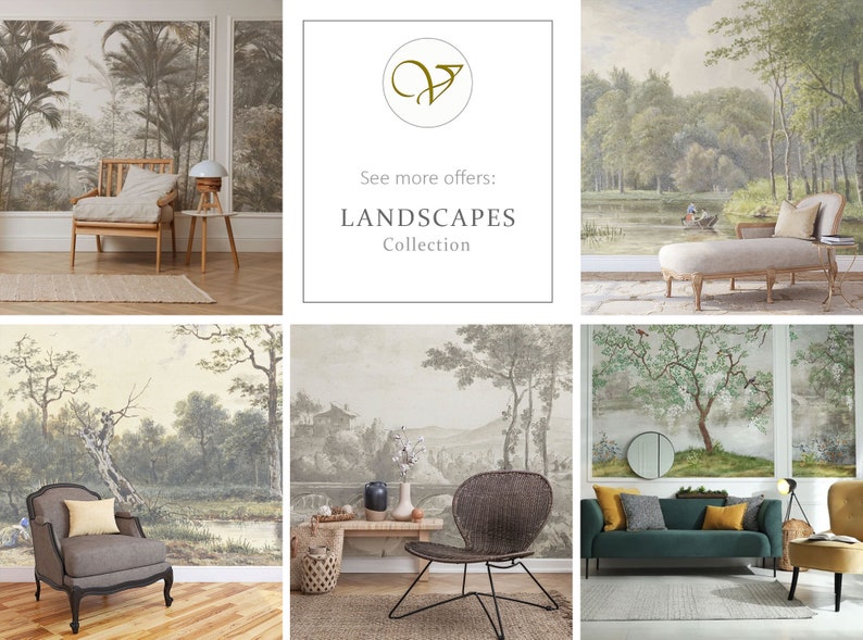 Beige Leaves Wall Mural Self Adhesive Wallpaper Linature - Etsy