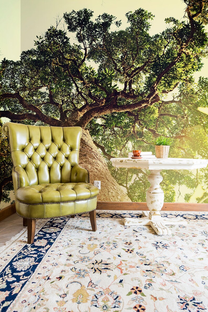 Big Tree Wallpaper Self Adhesive Wallpaper Photo Wallpaper - Etsy