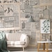 Vintage Newspaper Wall Mural, Self Adhesive Wallpaper, Peel and Stick ...