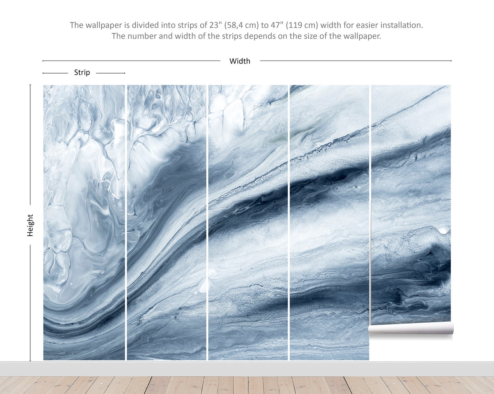 Creative Abstract Wall Mural, Peel and Stick Wallpaper, Acrylic ...