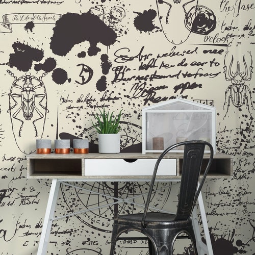 Old Map Wall Mural Self Adhesive Peel and Stick Wallpaper - Etsy