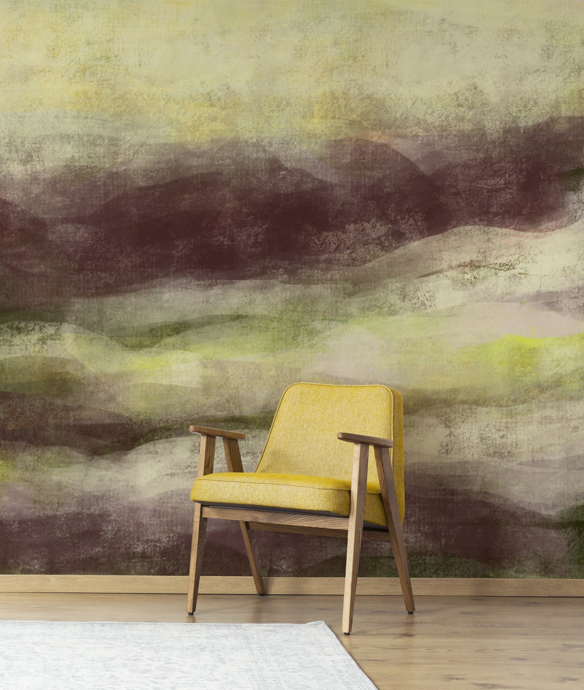 Abstract Painterly Wallpaper Peel and Stick Wall Mural - Etsy