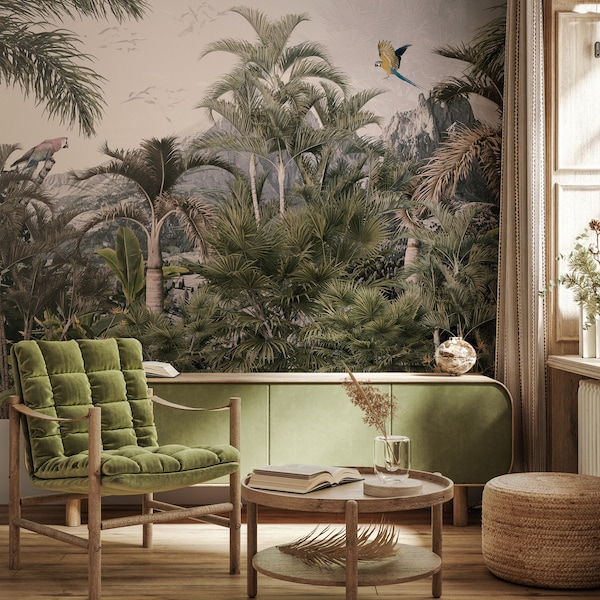 Jungle Wall Mural - Etsy