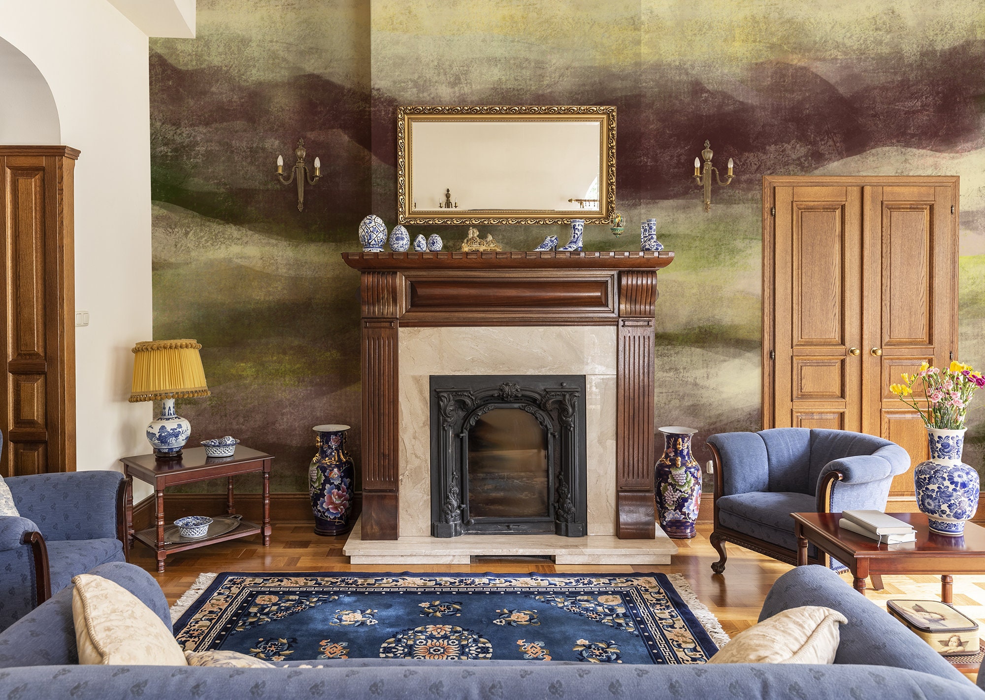 Abstract Painterly Wallpaper Peel and Stick Wall Mural - Etsy