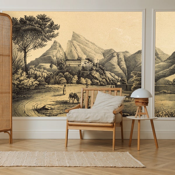 Colonial Wallpaper - Etsy