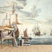 Seascape Wallpaper, Old Ships at Sea, Landscape Wallpaper, Vintage Art ...