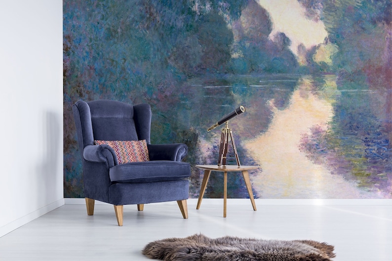 Impressionist Painting Wall Mural, Self Adhesive Wallpaper, Monet ...